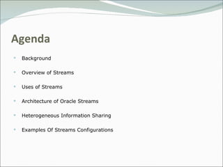 Oracle Streams | PPT