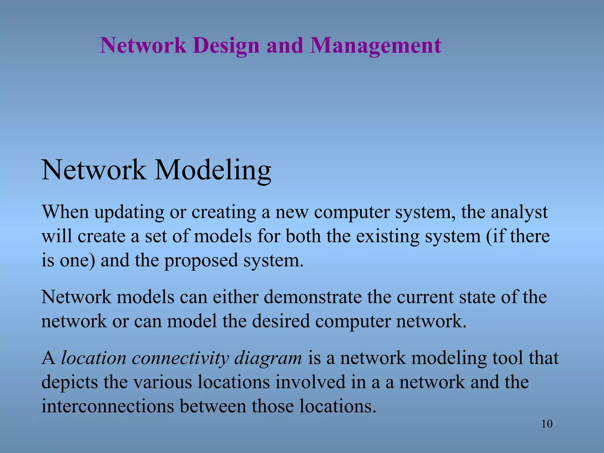 Network Design and Management | PPS