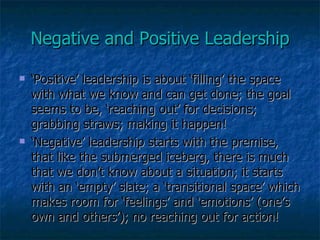 Negative Capability And Its Role In Leadership And | PPT