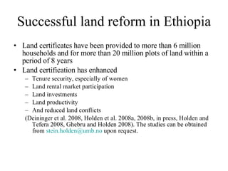 New Land Reforms And Their Impacts | PPT