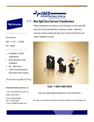 New Split Core Ct | PDF