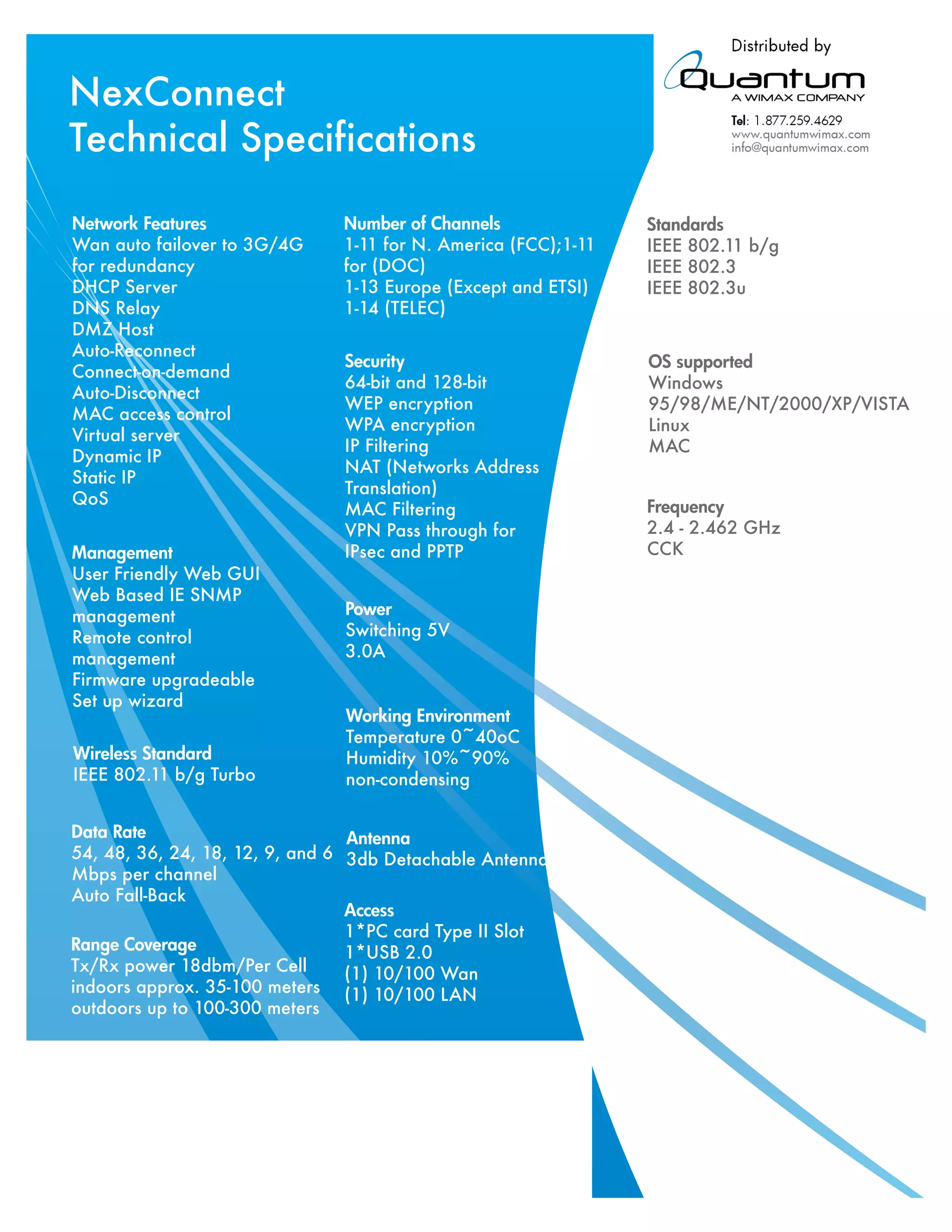 Nexaira Nexconnect Router Product Brochure (quantum-wireless.com) | PDF ...