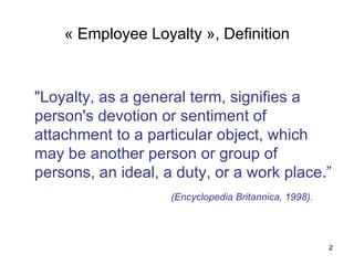 Loyal Definition