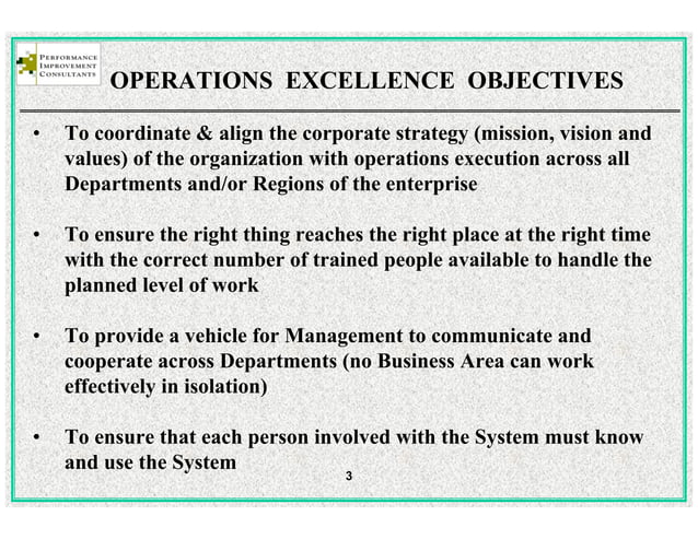 OPEX Basic Training | PDF