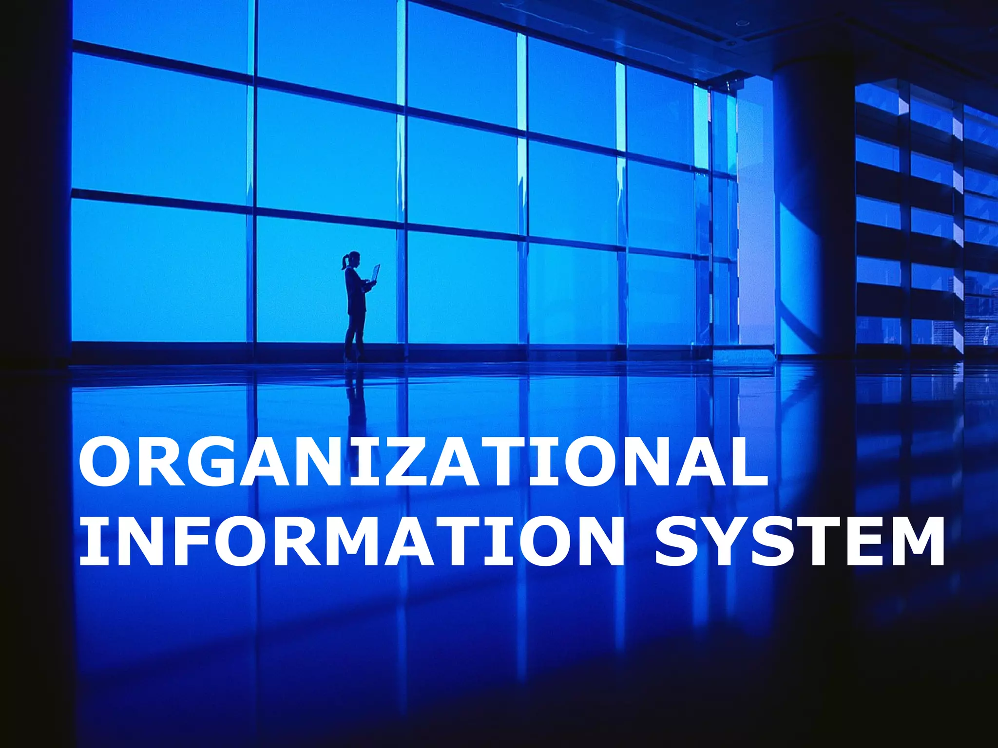 ORGANIZATIONAL INFORMATION SYSTEM | PPT