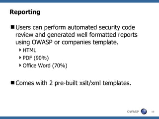 Owasp Code Crawler Presentation | PPT