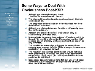Obviousness Post KSR | PPT