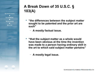 Obviousness Post KSR | PPT | Business | Business and Finance