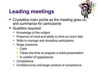 Running Effective Meetings Overview | PPT