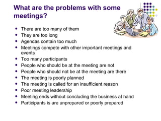 Running Effective Meetings Overview | PPT