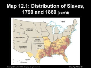 Slavery In The South Map