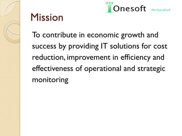 Onesoft Company Profile | PDF