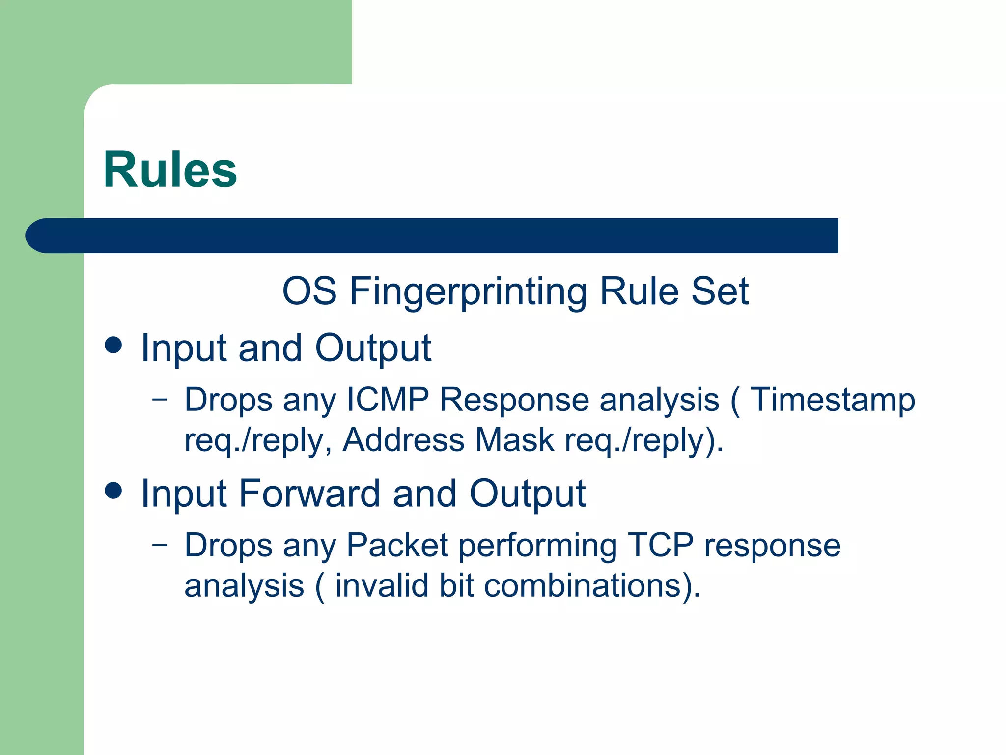 Operating System Fingerprinting Prevention | PPT