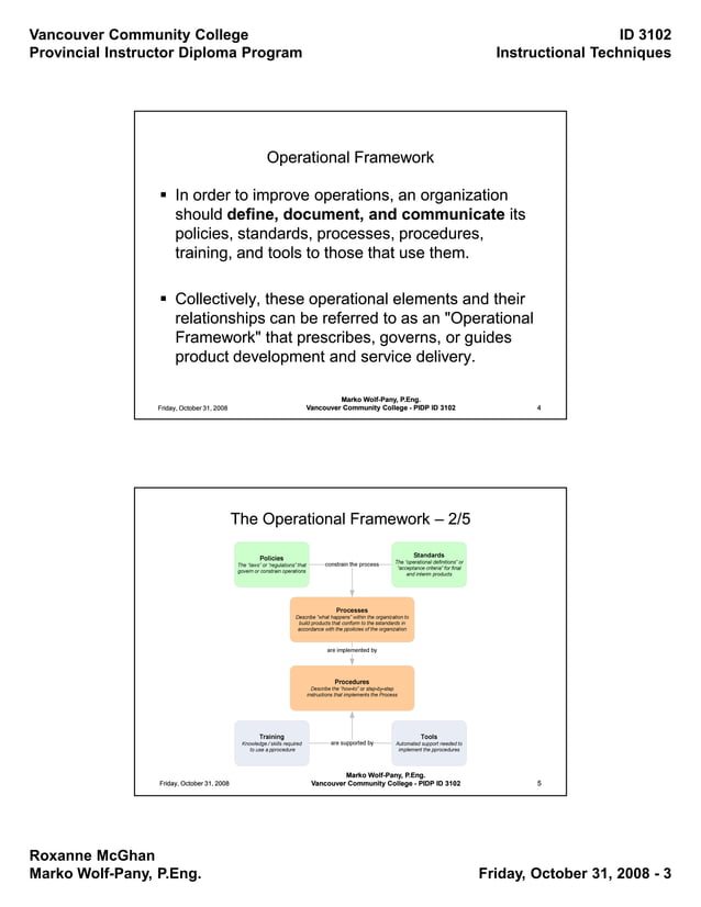 Operational Framework | PDF
