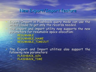 Oracle Flashback Query 3 | PPT