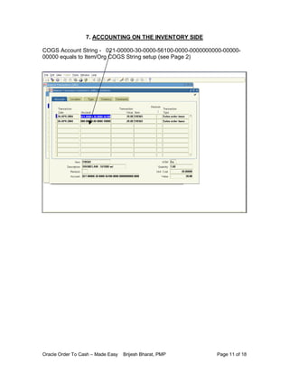 Oracle Order To Cash Accounting Made Easy | PDF