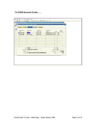 Oracle Order To Cash Accounting Made Easy | PDF