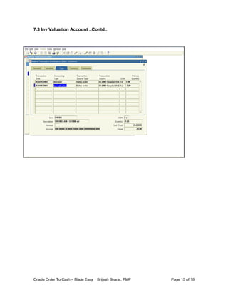 Oracle Order To Cash Accounting Made Easy | PDF