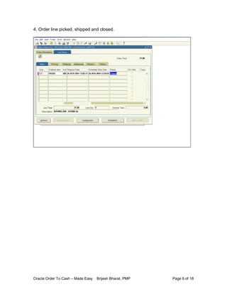 Oracle Order To Cash Accounting Made Easy | PDF