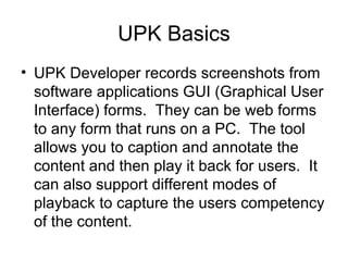 Oracle User Productiviy Kit | PPT