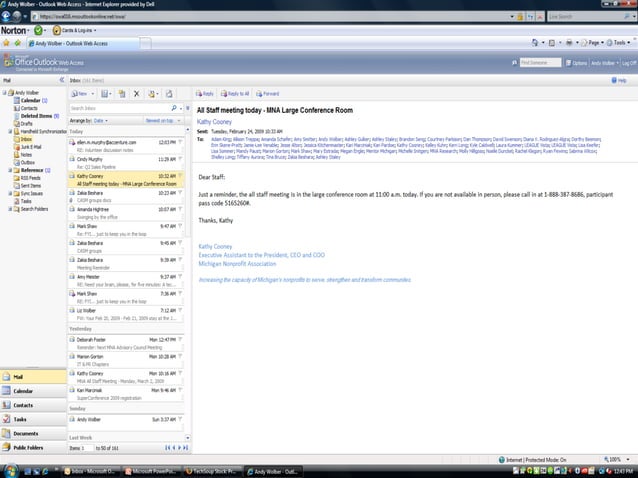 Microsoft Outlook training | PPT