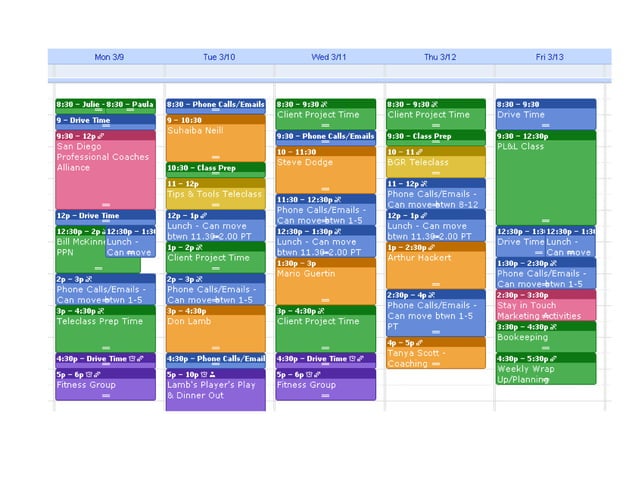 Pace 2009 Time Management | PPS