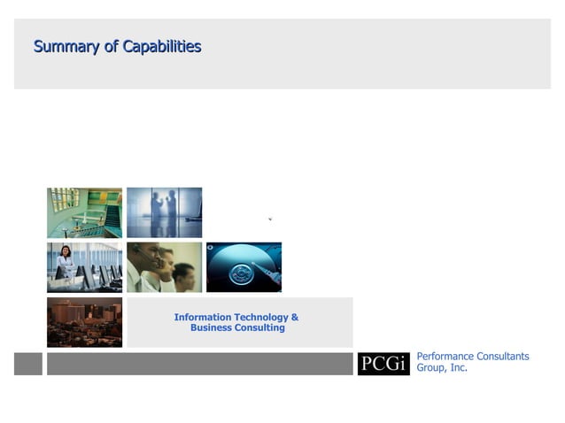 PCGi Capabilities Presentation | PPT
