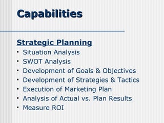 PLA Capabilities | PPT | Marketing and Advertising | Business