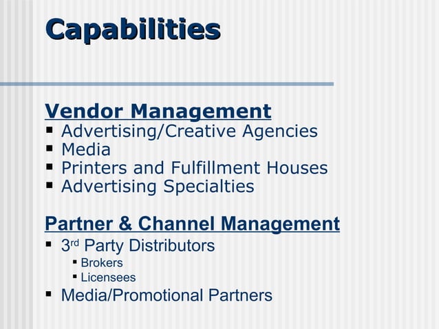 PLA Capabilities | PPT | Marketing and Advertising | Business