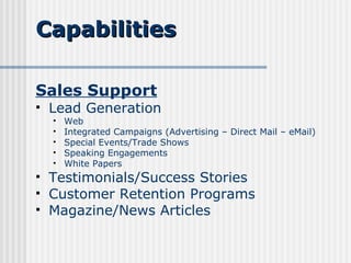 PLA Capabilities | PPT | Marketing and Advertising | Business