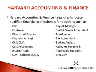 Harvard Resource Group | PPT
