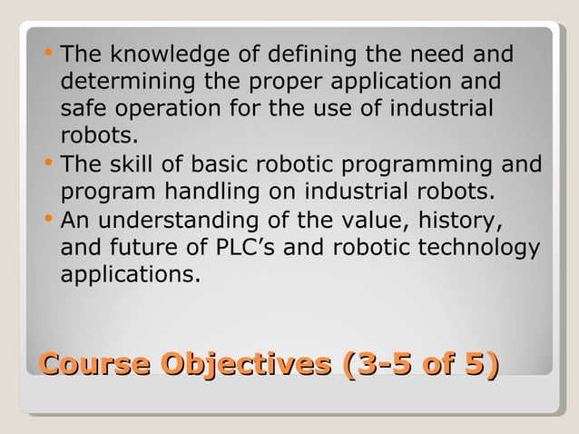PLCs And Industrial Robotics | PPT