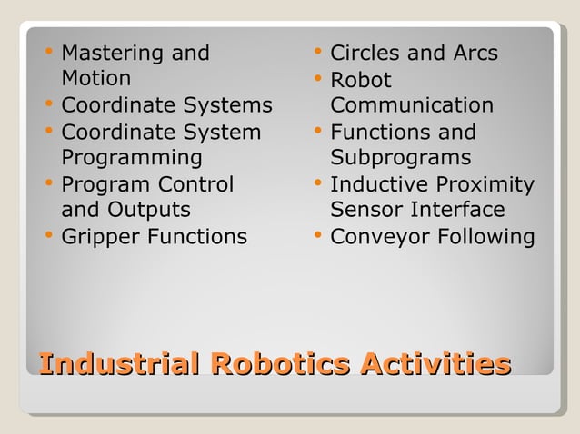 PLCs And Industrial Robotics | PPT