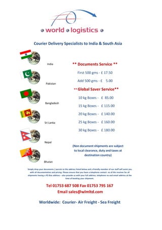 World Logistics - India & South Asia | DOC