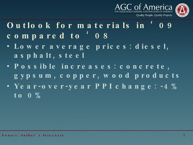 Construction Materials Trends & Outlook | PPT