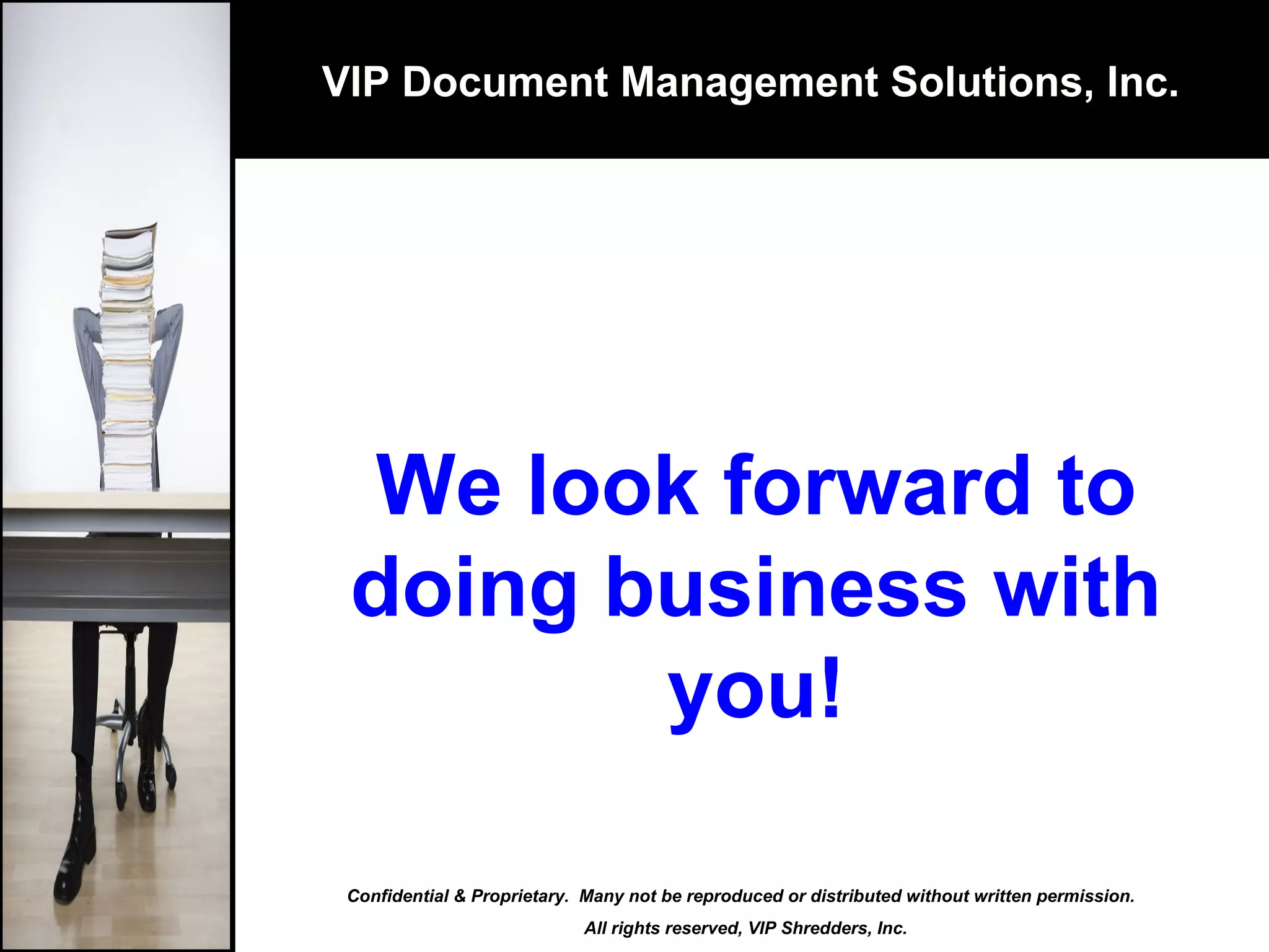 VIP Document Management Solutions | PPT