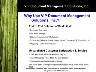 VIP Document Management Solutions | PPT | Desktop Publishing | Computer ...