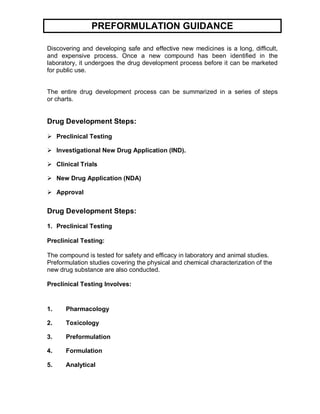 Preformulation Guide | PDF