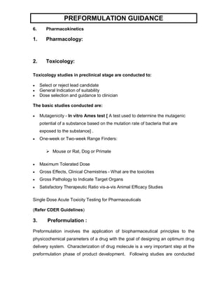 Preformulation Guide | PDF
