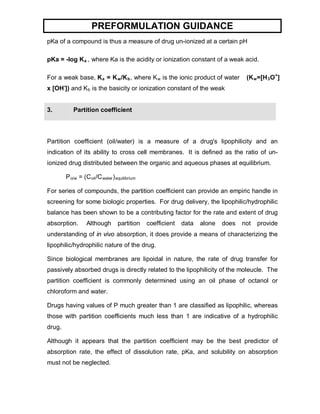 Preformulation Guide | PDF