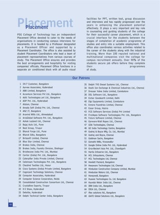 PSG Tech College Profile | PDF