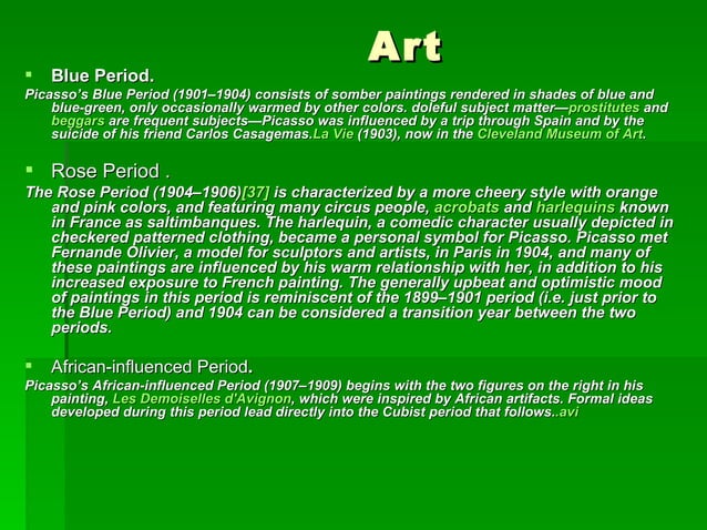 Pablo Picasso Power Point | PPT