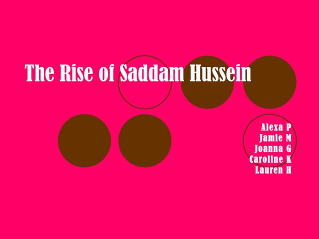 The Rise of Saddam Hussein | PPT | Islam | Religion & Spirituality