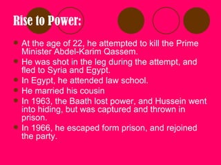 The Rise of Saddam Hussein | PPT