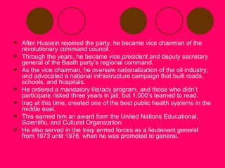 The Rise of Saddam Hussein | PPT