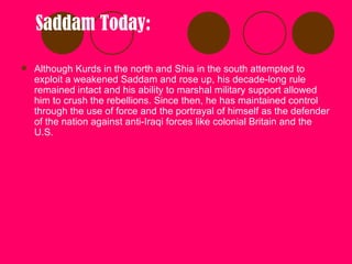 The Rise of Saddam Hussein | PPT