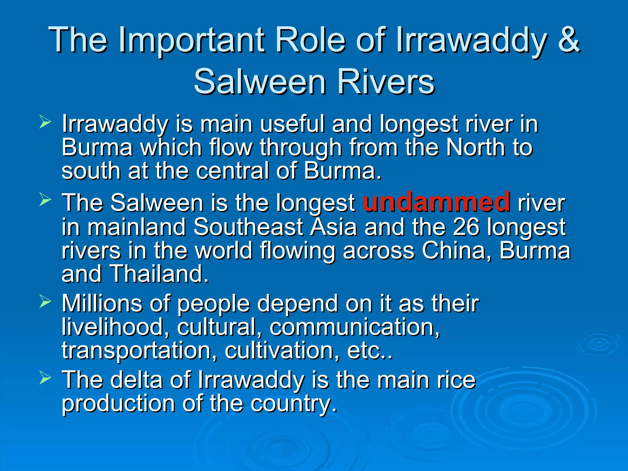 Natural Resources in Burma | PPT