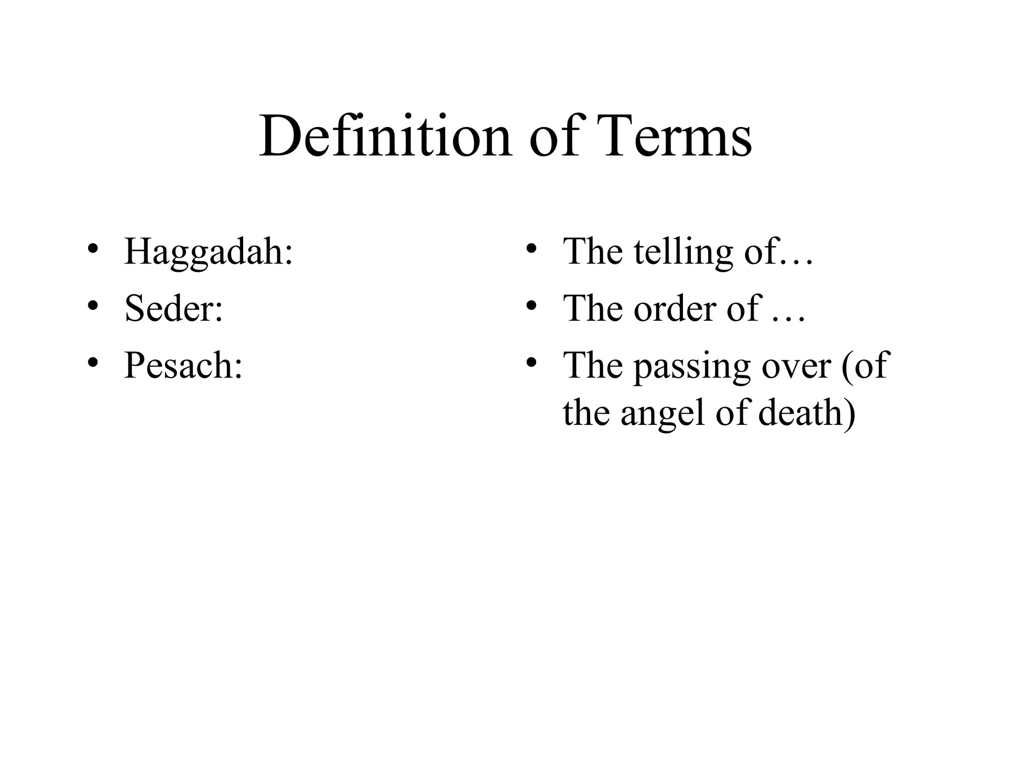 Passover Seder Ppt