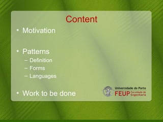 Test Patterns - What is a Pattern? | PPT