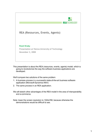 REA (Resources, Events, Agents) | PDF